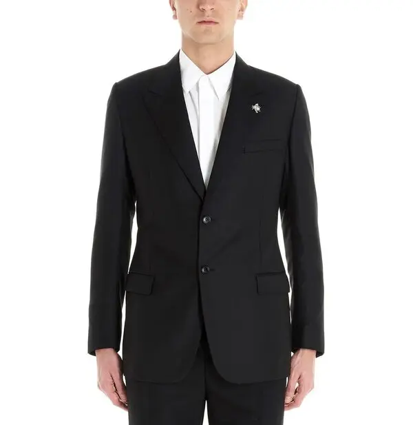 Dior Bee Embellished Single-breasted Jacket