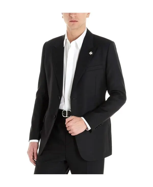Dior Bee Embellished Single-breasted Jacket