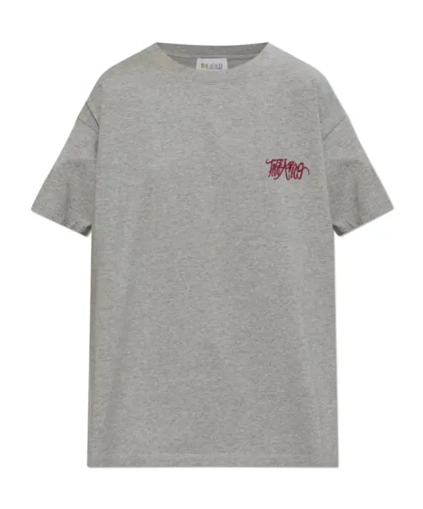 Attico Il Primo Bagno" Logo Embroidered Crewneck T-shirt