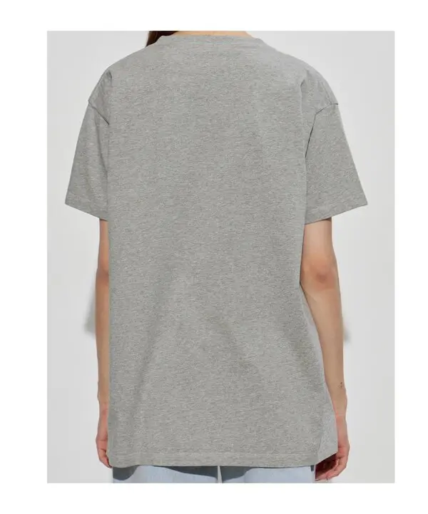 Attico Il Primo Bagno" Logo Embroidered Crewneck T-shirt