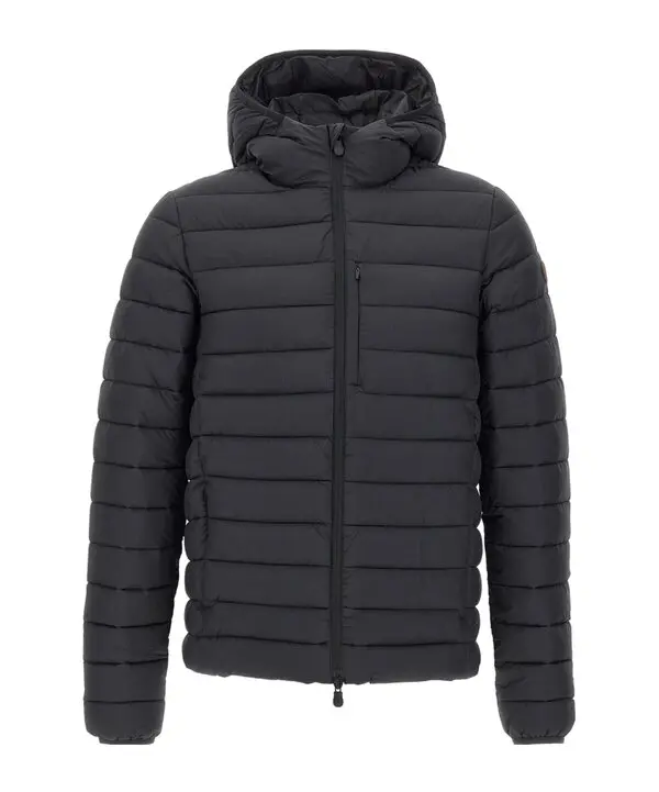 SAVE THE DUCK Hooded Puffer Jacket - Black