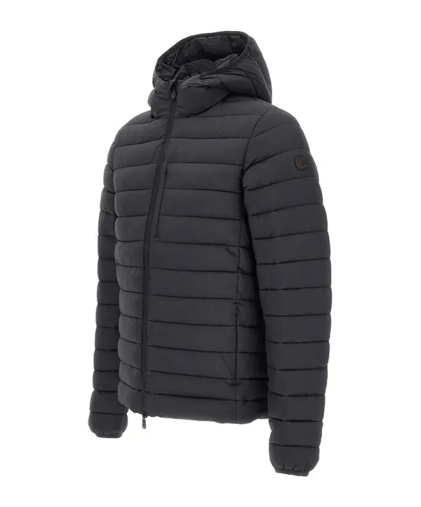 SAVE THE DUCK Hooded Puffer Jacket - Black
