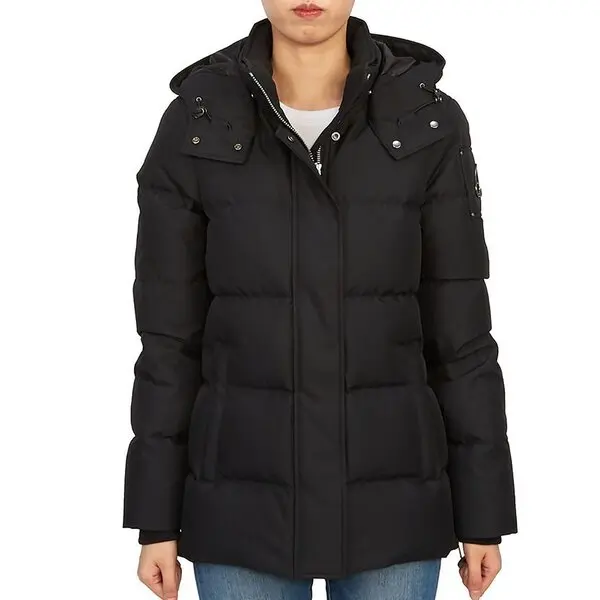 Moose Knuckles Zipped Hooded Down Jacket - No