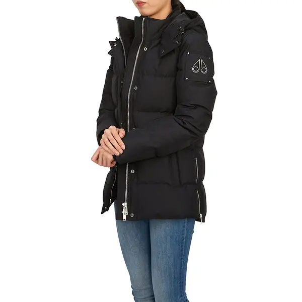 Moose Knuckles Zipped Hooded Down Jacket - No