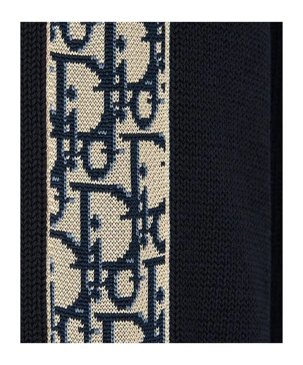 Dior Crewneck Jumper With Oblique Jacquard Sleeves