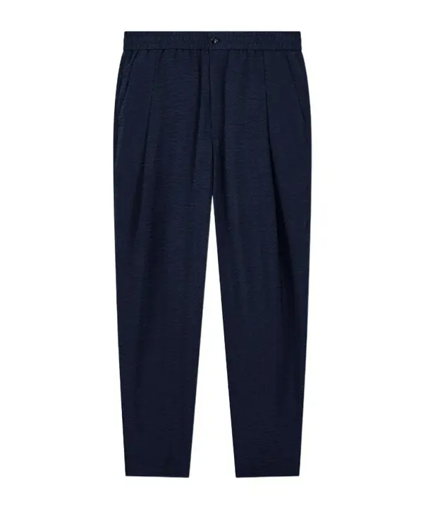 Giorgio Armani Crinkled Relaxed Fit Trousers