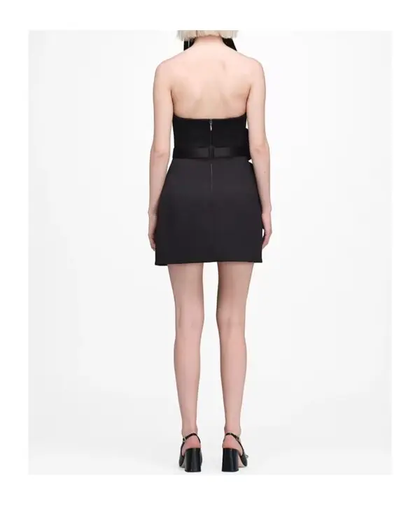 Marc Jacobs Satin Daisy Belted Dress
