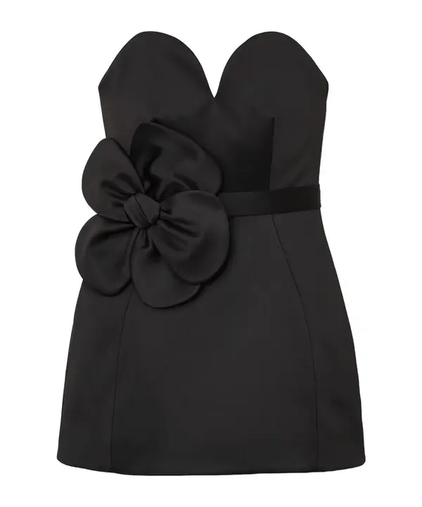 Marc Jacobs Strapless Mini Dress With Daisy Appliqu - No