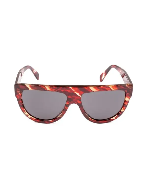 Celine Pilot Sunglasses With Logo Detail - Gray