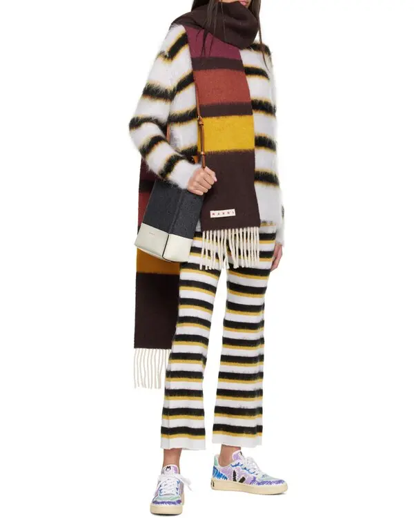 Marni Museo Mini Bag In Leather And Felt