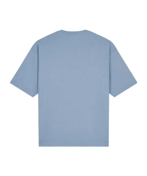 Giorgio Armani Logo Embroidered Crewneck T-shirt - Sky-blue