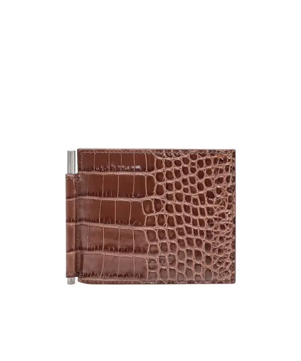 TOM FORD Embossed Wallet - Brown