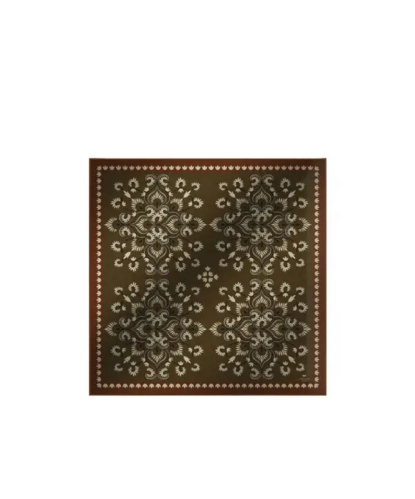 Max Mara Educata Floral-print Fringed Scarf - Caramel Color