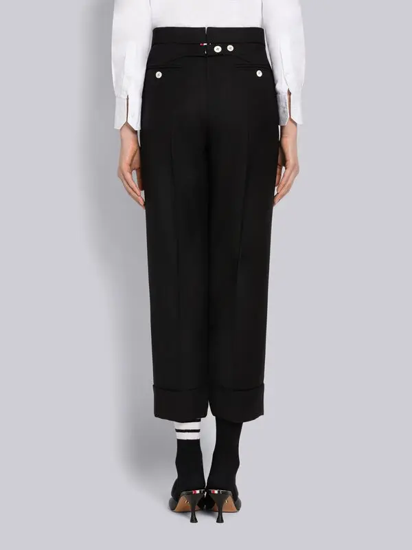 Thom Browne Pearl-detail Tailored Wool Trousers