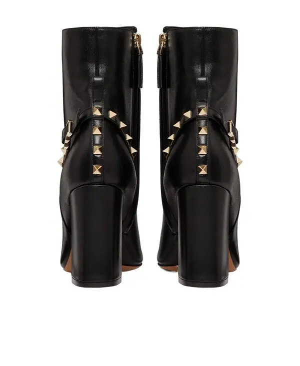 Valentino Garavani Rockstud Nappa Ankle Boot 90mm