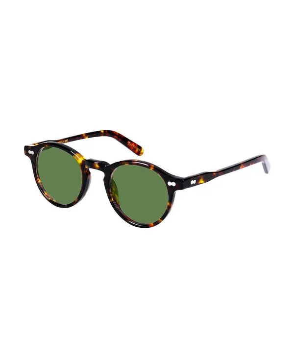 MOSCOT Miltzen Round Frame Sunglasses - Green