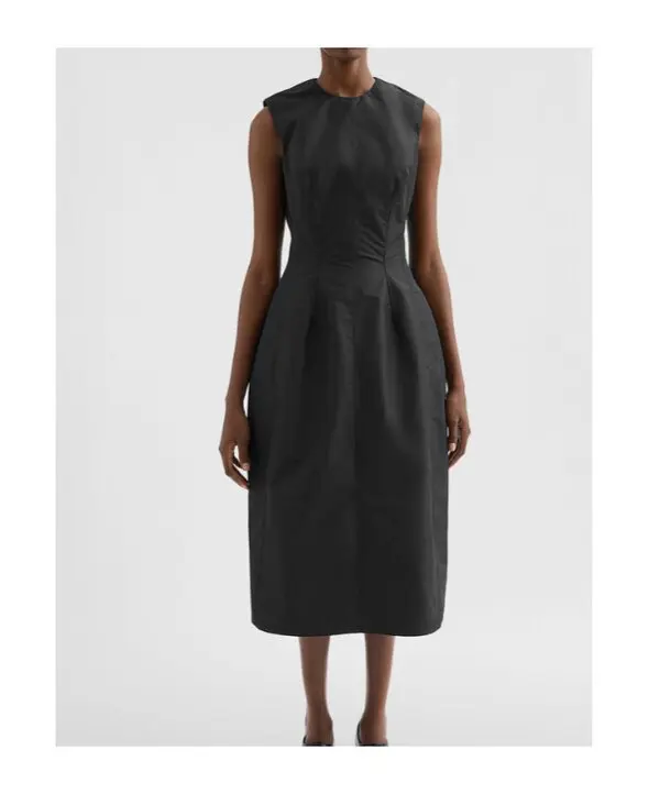 JIL SANDER Sleeveless A-line Midi Dress