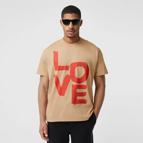 Burberry Love Print Organic Cotton T-shirt