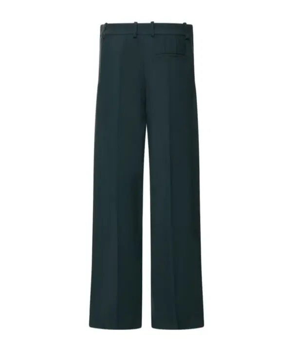 MUGLER Diagonal Cutout Wide-leg Trousers