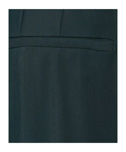 MUGLER Diagonal Cutout Wide-leg Trousers