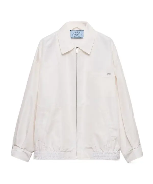Prada Silk Faille Blouson Jacket