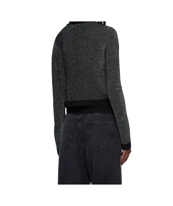 RE/DONE Long-sleeved Cardigan With Lapel Collar