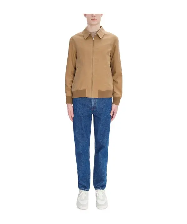A.p.c. Logo Embroidered Zip-up Jacket