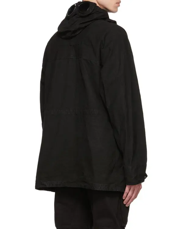 C.P. COMPANY Goggles Detail Zip-up Hooded Jacket