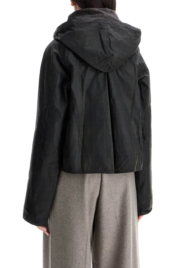 Barbour X Ganni Tartan Waxed Anorak Jacket