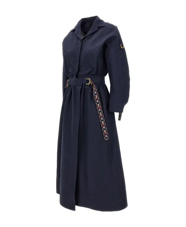 Etro Shirt Dress With Embroidered Ribbon Belt