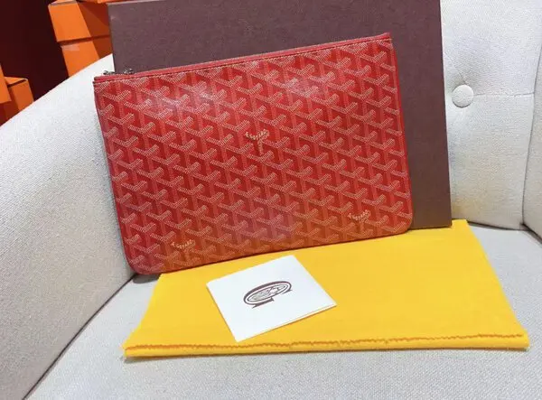 Goyard Senat Pouch Series Clutch - Red