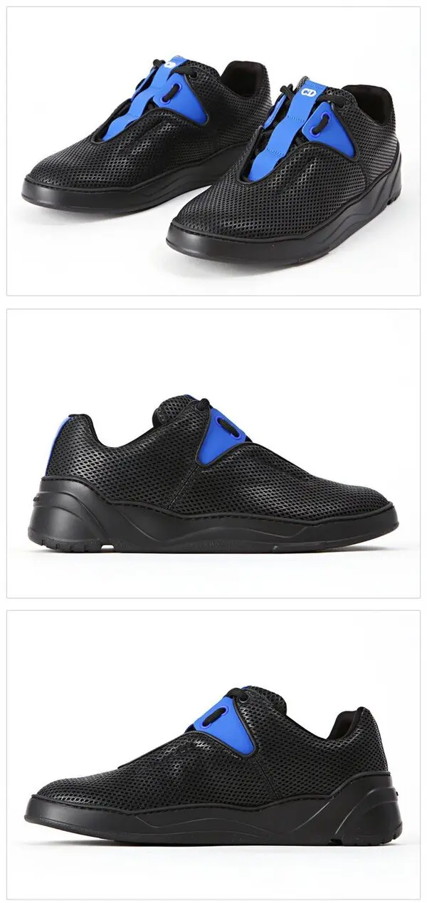 Dior Black Mesh Lace-up Sneakers