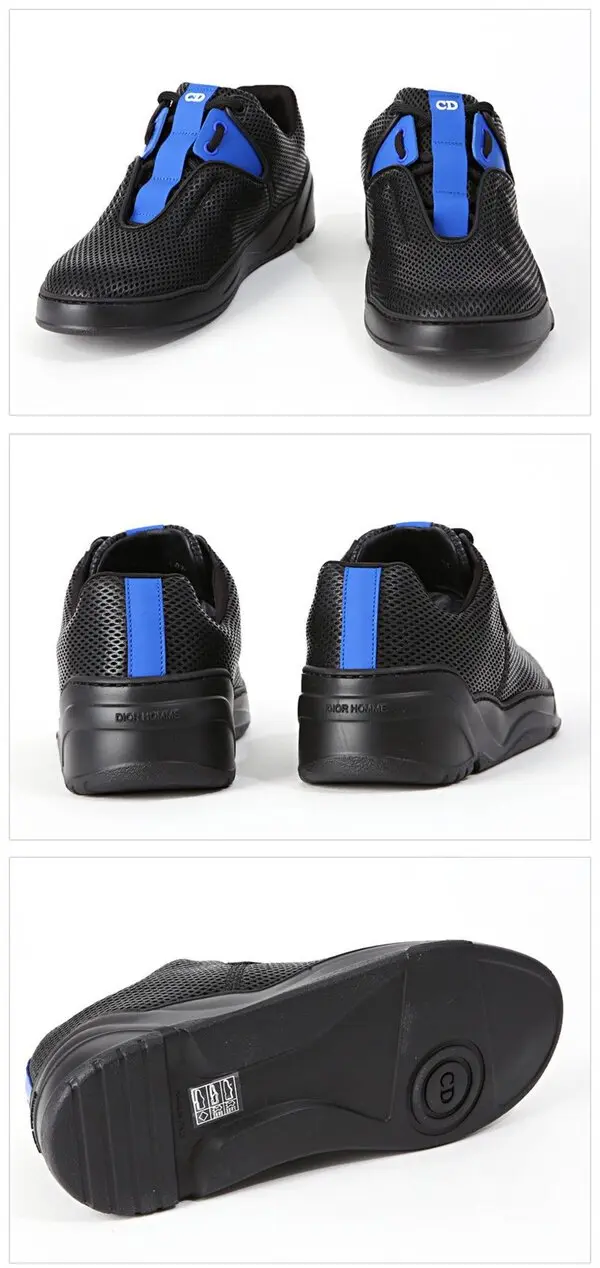 Dior Black Mesh Lace-up Sneakers