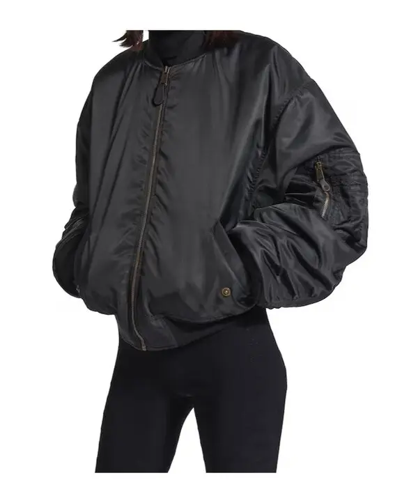 Balenciaga Standard Bomber Jacket - Black