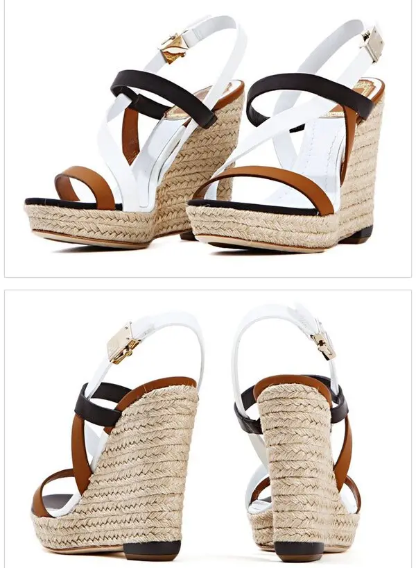 Dior Espadrille Wedge Sandals