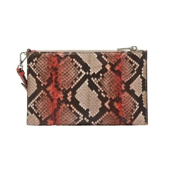 Prada Animal Print Zipper Clutch