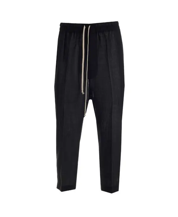 Rick Owens Astaires Cropped Track Pants - Black