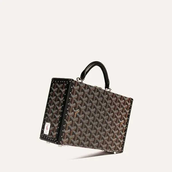 Goyard Grand Hotel Luggage Trunk Clasp Top Handle Bag