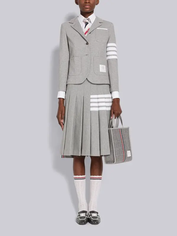 Thom Browne 4-bar Pleated Knee-length Skirt