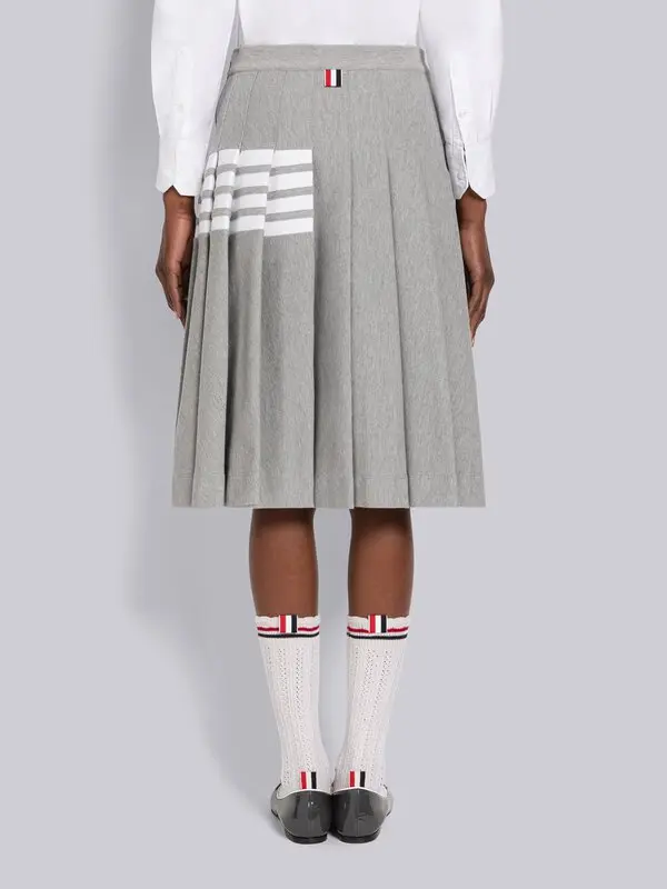 Thom Browne 4-bar Pleated Knee-length Skirt