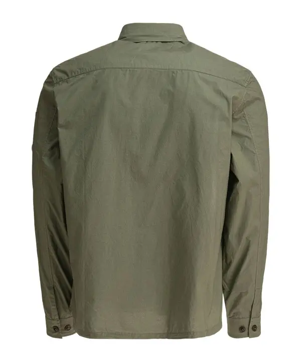 C.P. COMPANY Logo Plaque Poplin Shirt