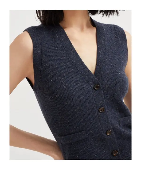 Brunello Cucinelli V-neck Knitted Vest