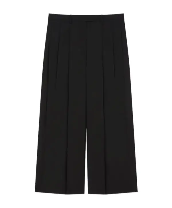 Givenchy Cropped Double Pleat Wool And Mohair Pants