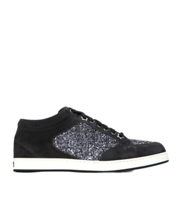 JIMMY CHOO Metal Pearl Mid-top Sneakers