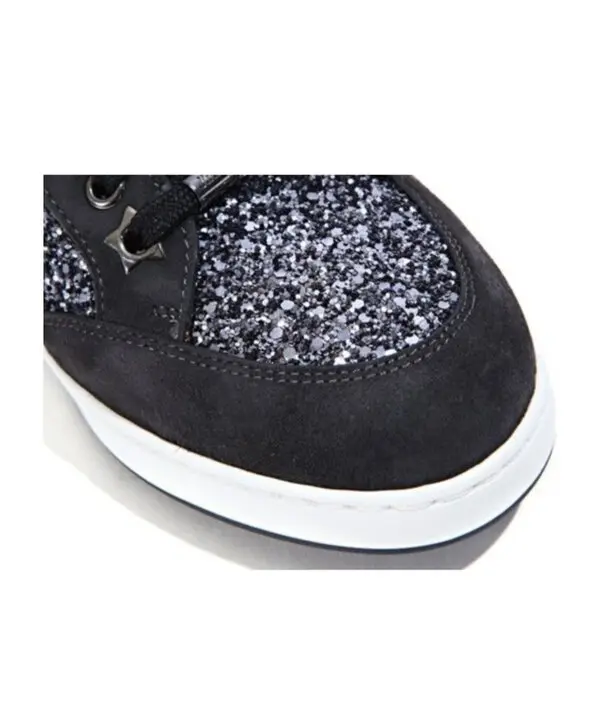 JIMMY CHOO Metal Pearl Mid-top Sneakers