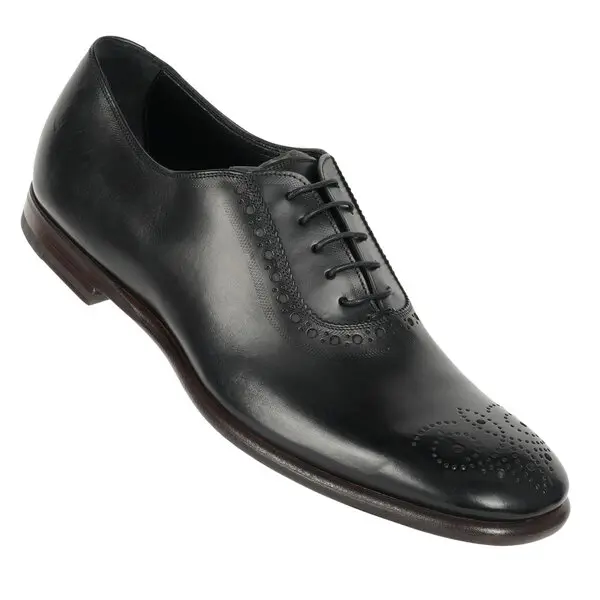 Saint Laurent Round Toe Lace-up Dress Shoes