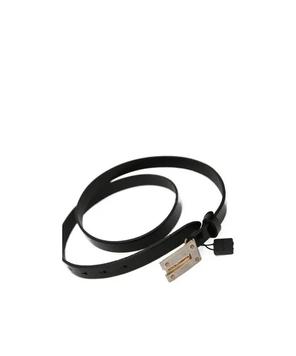 Dolce & Gabbana Logo Belt - Black
