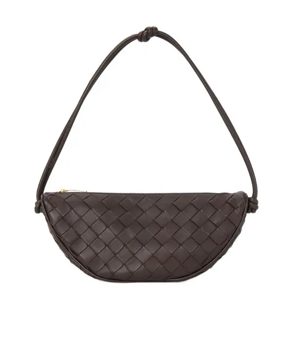 Bottega Veneta Woven Shoulder Bag - Black