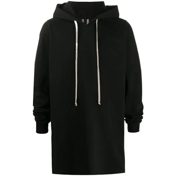 Rick Owens Longline Hoodie - Black