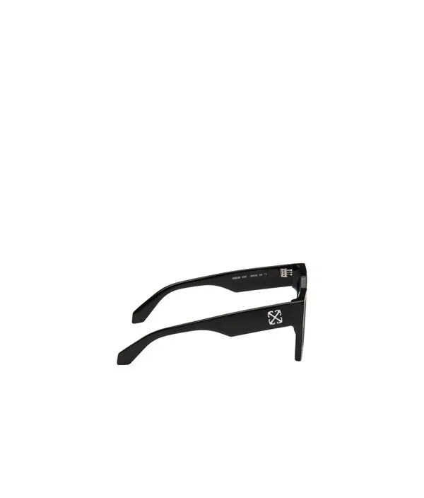 Off-White Square Frame Sunglasses With Arrow Logo - Black/blue